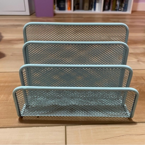 Accents | Custom Painted Mint Green Desktop Organizer | Poshmark